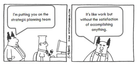 What is the difference between Strategy and Strategic Plans?